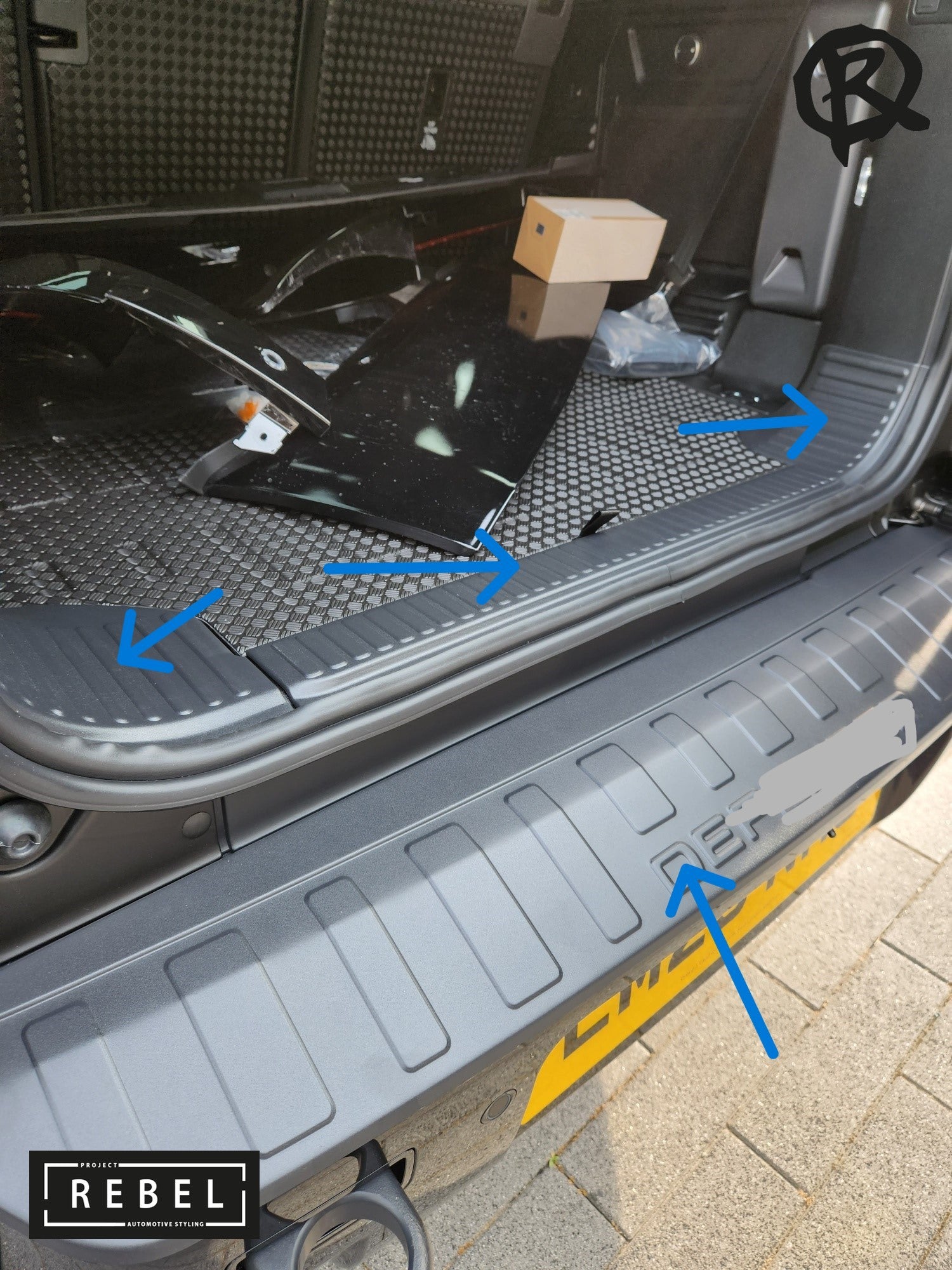 Defender L663 XL Bumper Protector - Black / Silver – Project Rebel