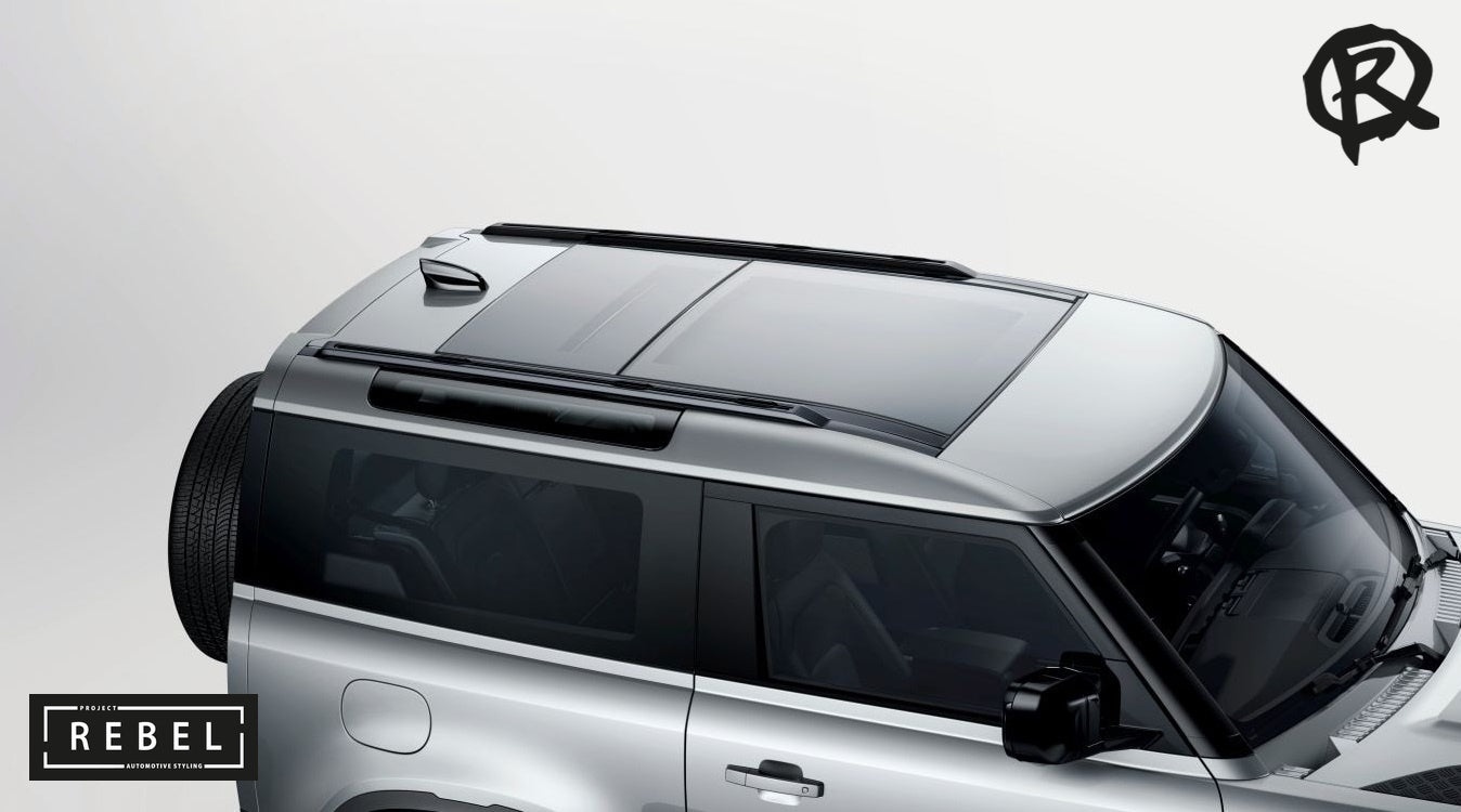 Defender L663 Roof Rails / Luggage Rails Gloss Black- 90/110/130 ...