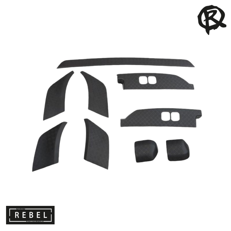 Defender L663 90/110 9 - Piece Chequer Plate Protection Kit – Project Rebel