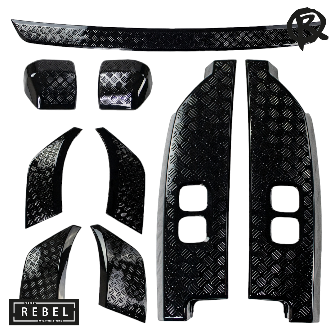 Defender L663 90/110 9 - Piece Chequer Plate Protection Kit – Project Rebel