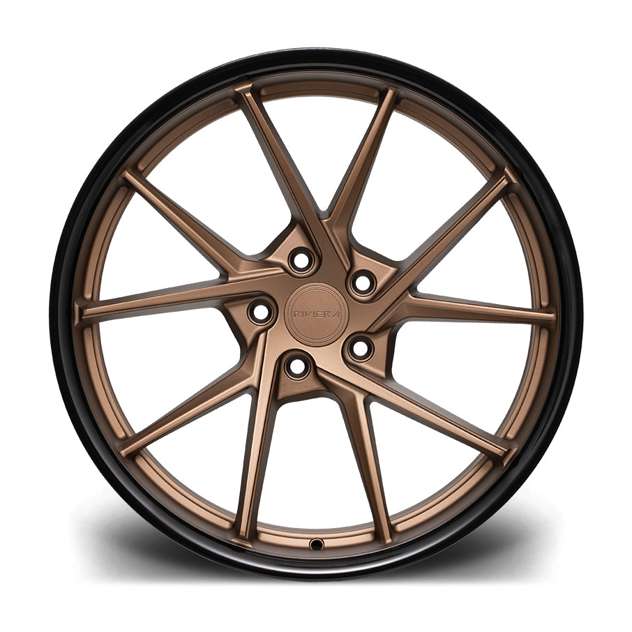 20 INCH RIVIERA RF1 MATT BRONZE GLOSS BLACK LIP ALLOY WHEEL (SET OF 4 ...